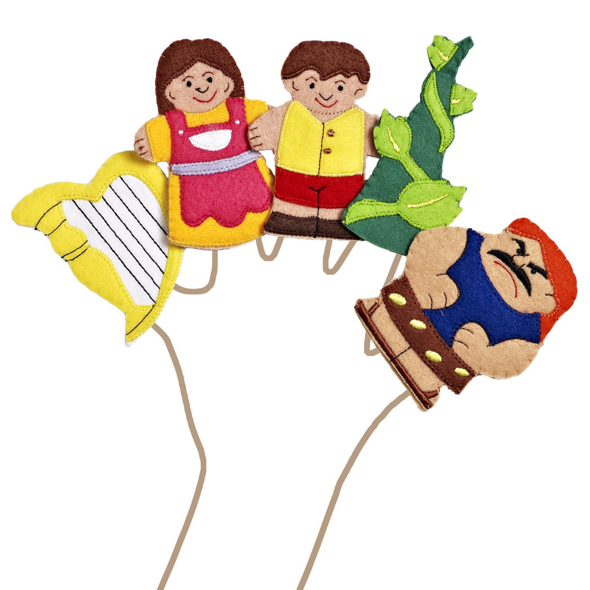 Jack and The Beanstalk Finger Puppet Set | Story Time Masks – Blue Frog ...